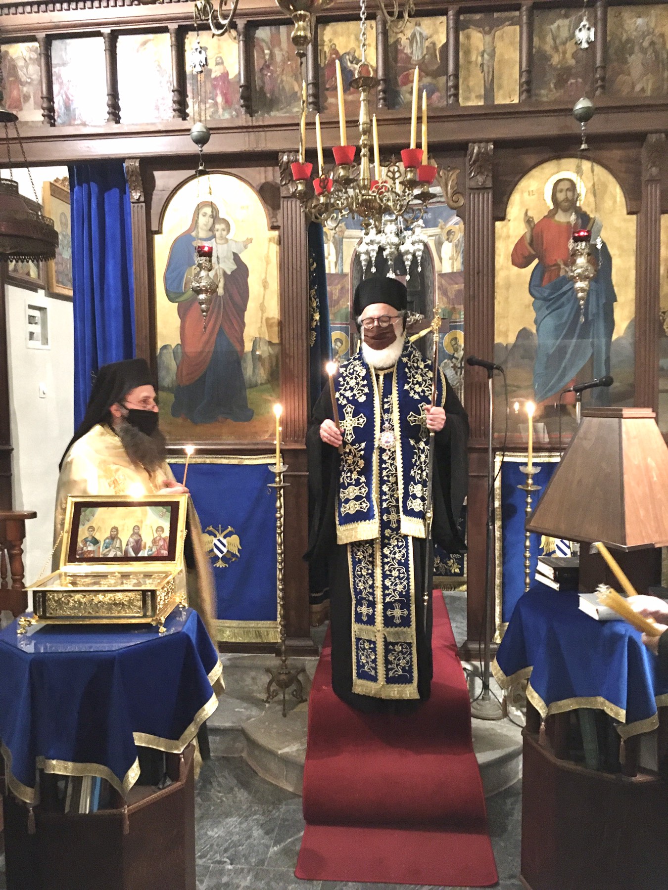 Πανηγυρικός εσπερινός του Αγίου Ιωάννου του Προδρόμου στην Ιερά Μονή ...