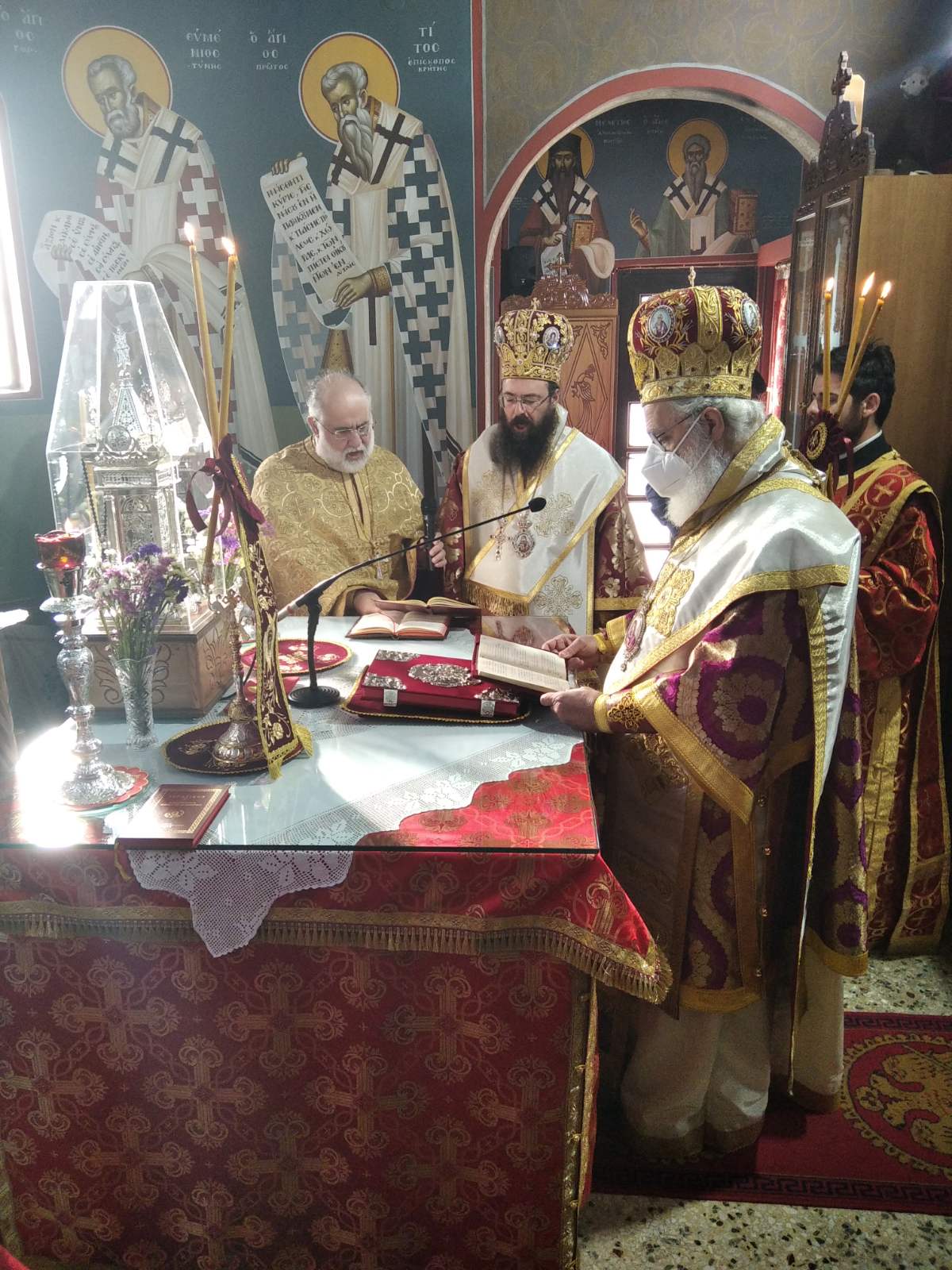 Τεσσαρακονθήμερο μνημόσυνο Ευαγγέλου Βερνιδάκη, κατά σάρκα αδερφού του ...